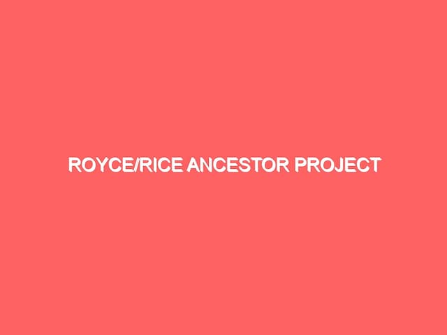 Royce/Rice Ancestor project - Morgan Plantagenet: Ancestral Cryptology ...